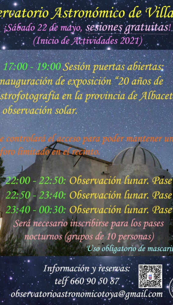 El Observatorio Astronómico de Villatoya reabre sus puertas y vuelve a ...
