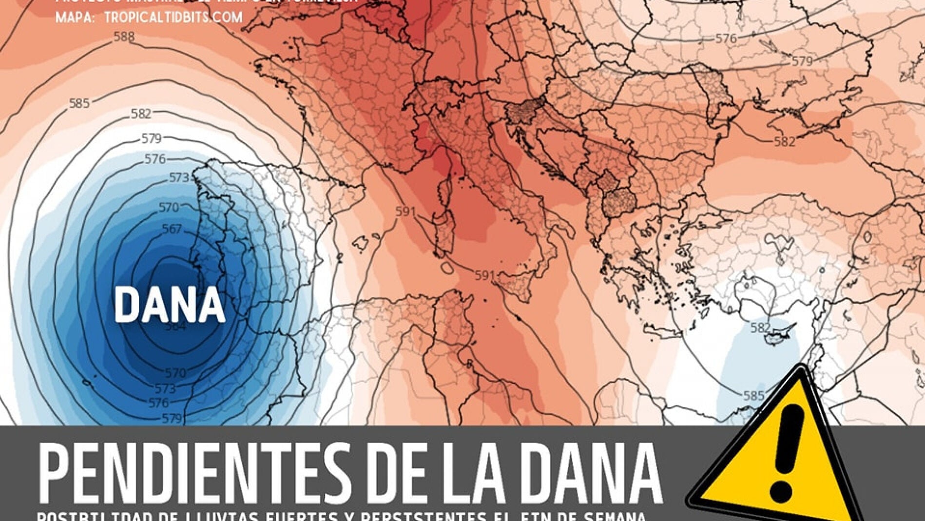 Seguimos muy pendientes de la formación de una DANA o gota fría durante ...