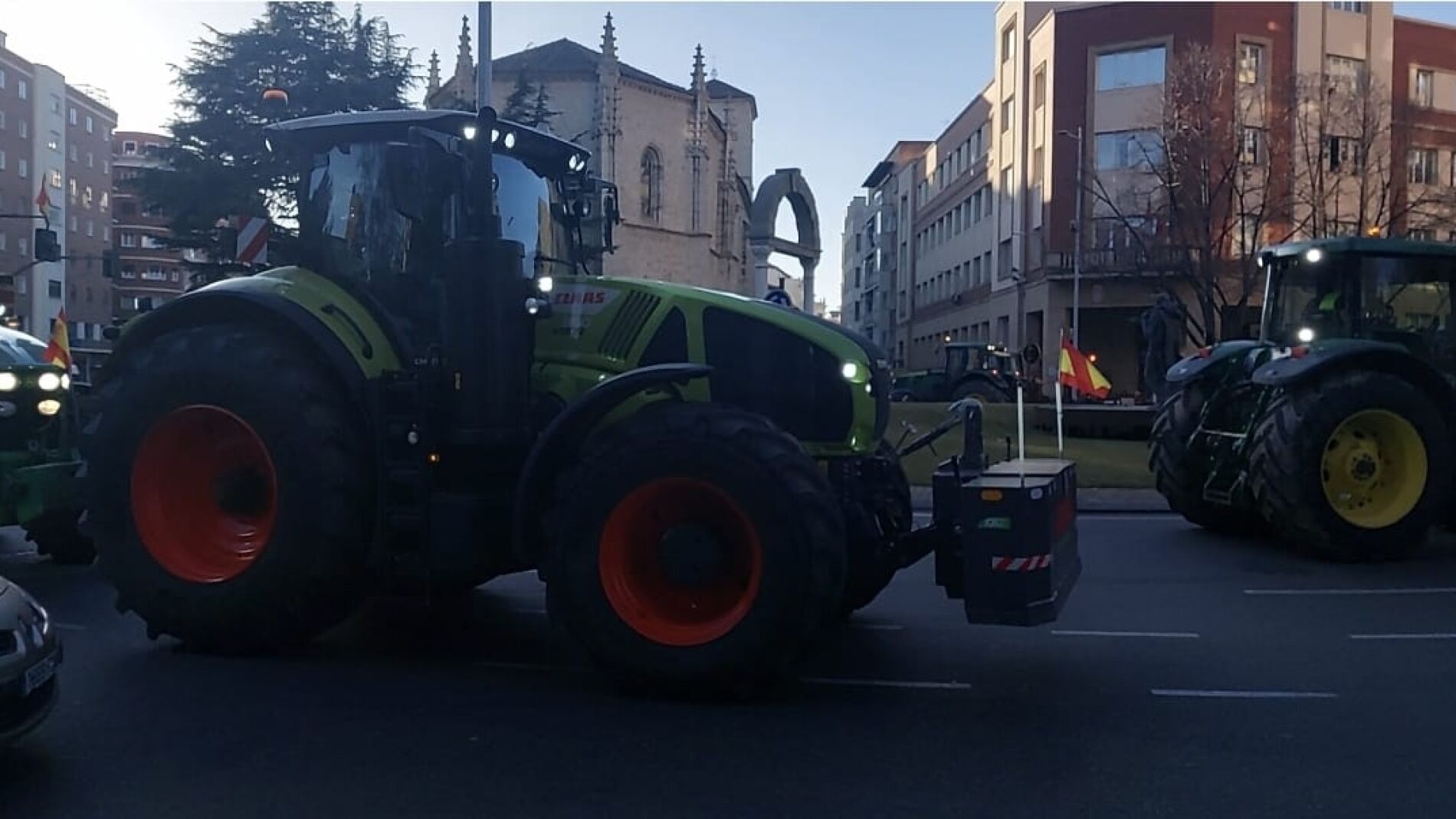 Consulta el corte de calles y el recorrido de la tractorada prevista en Palencia para el jueves ...