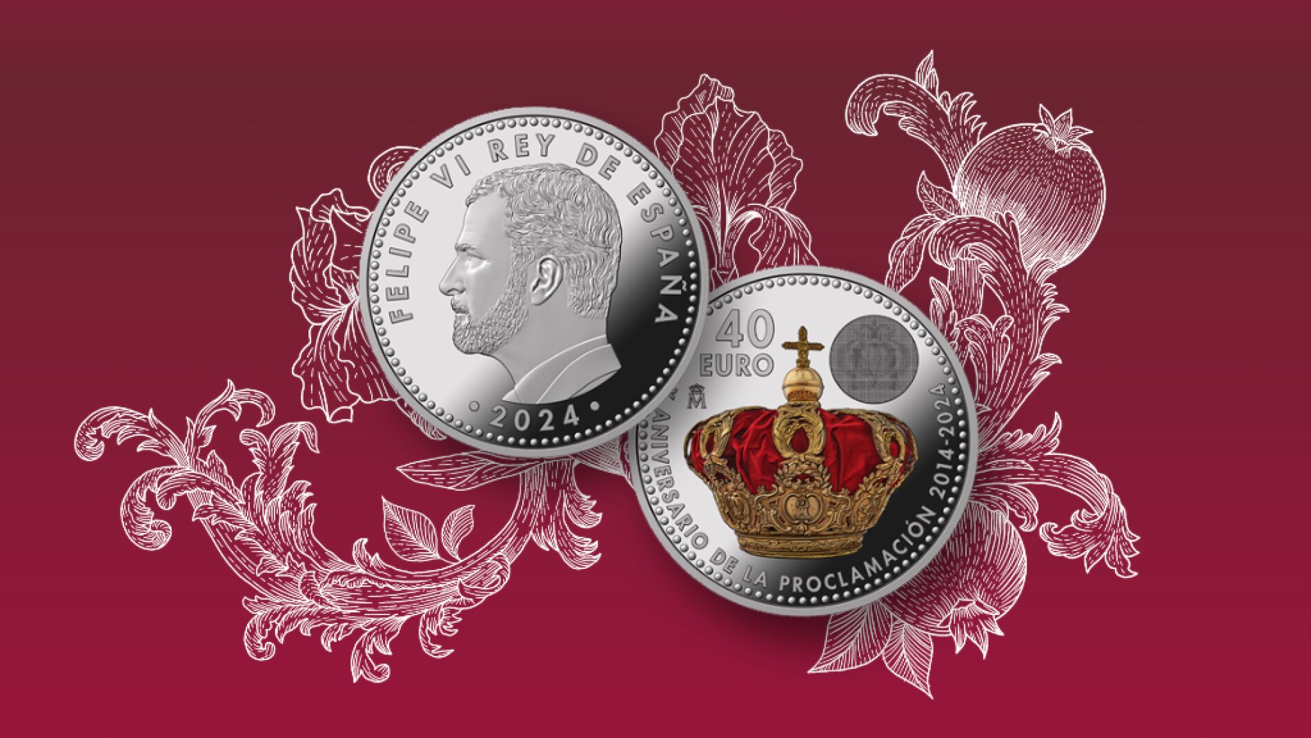 Se pone a la venta una moneda de 40 euros en honor al rey Felipe VI ...