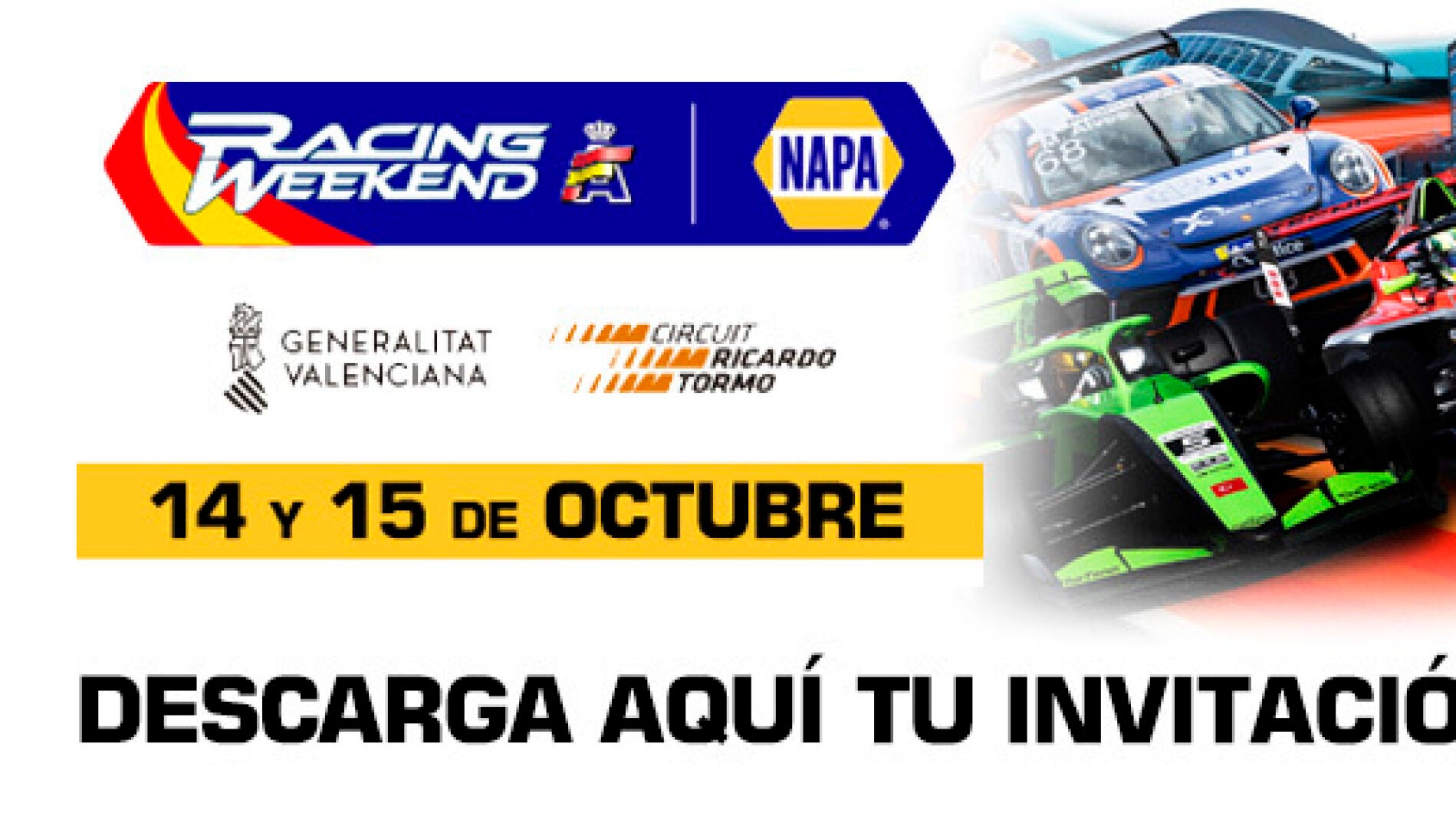 Descarga tu invitación para disfrutar del NAPA Racing Weekend en el ...