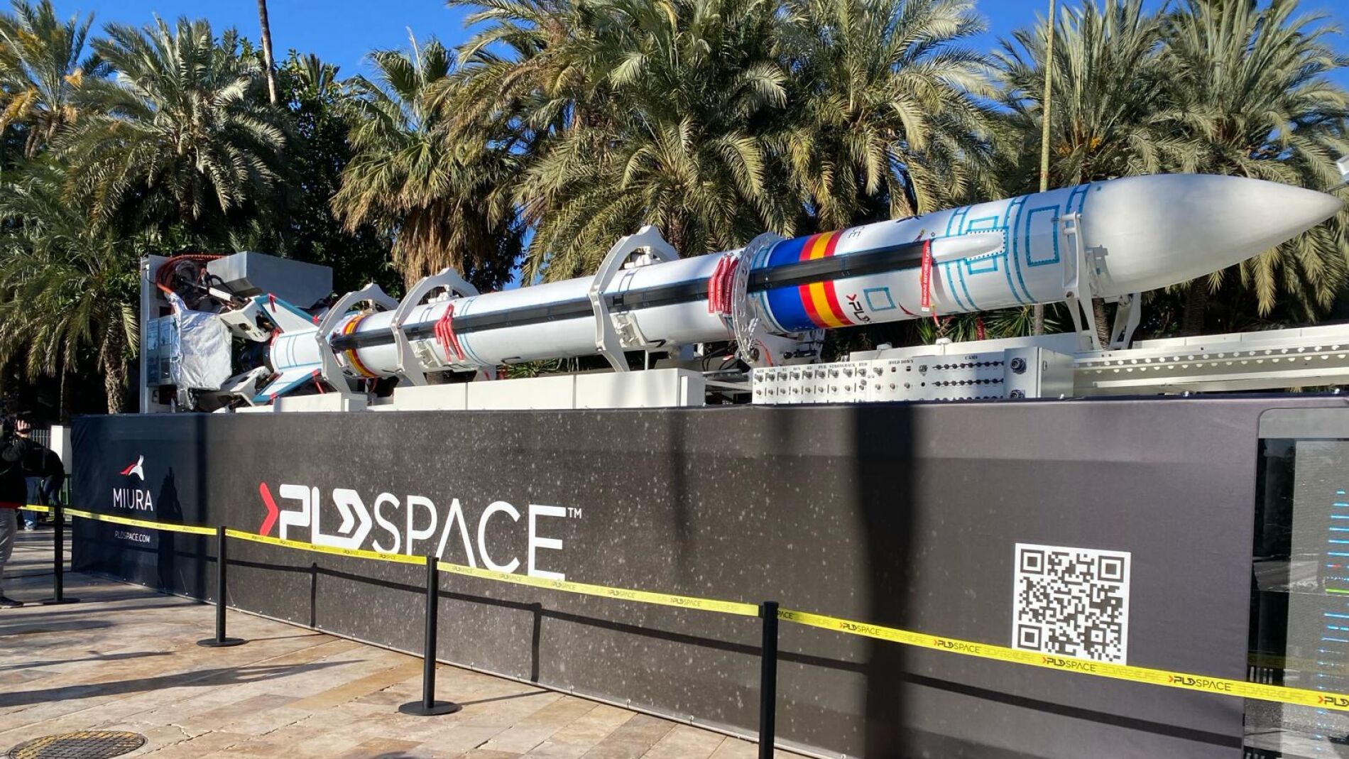 El cohete Miura 1 de PLD Space se exhibe este fin de semana en el Paseo ...