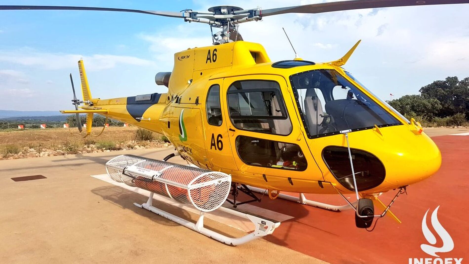 El Plan Infoex declara el nivel 1 en sendos incendios forestales en Puebla de la Reina y ...