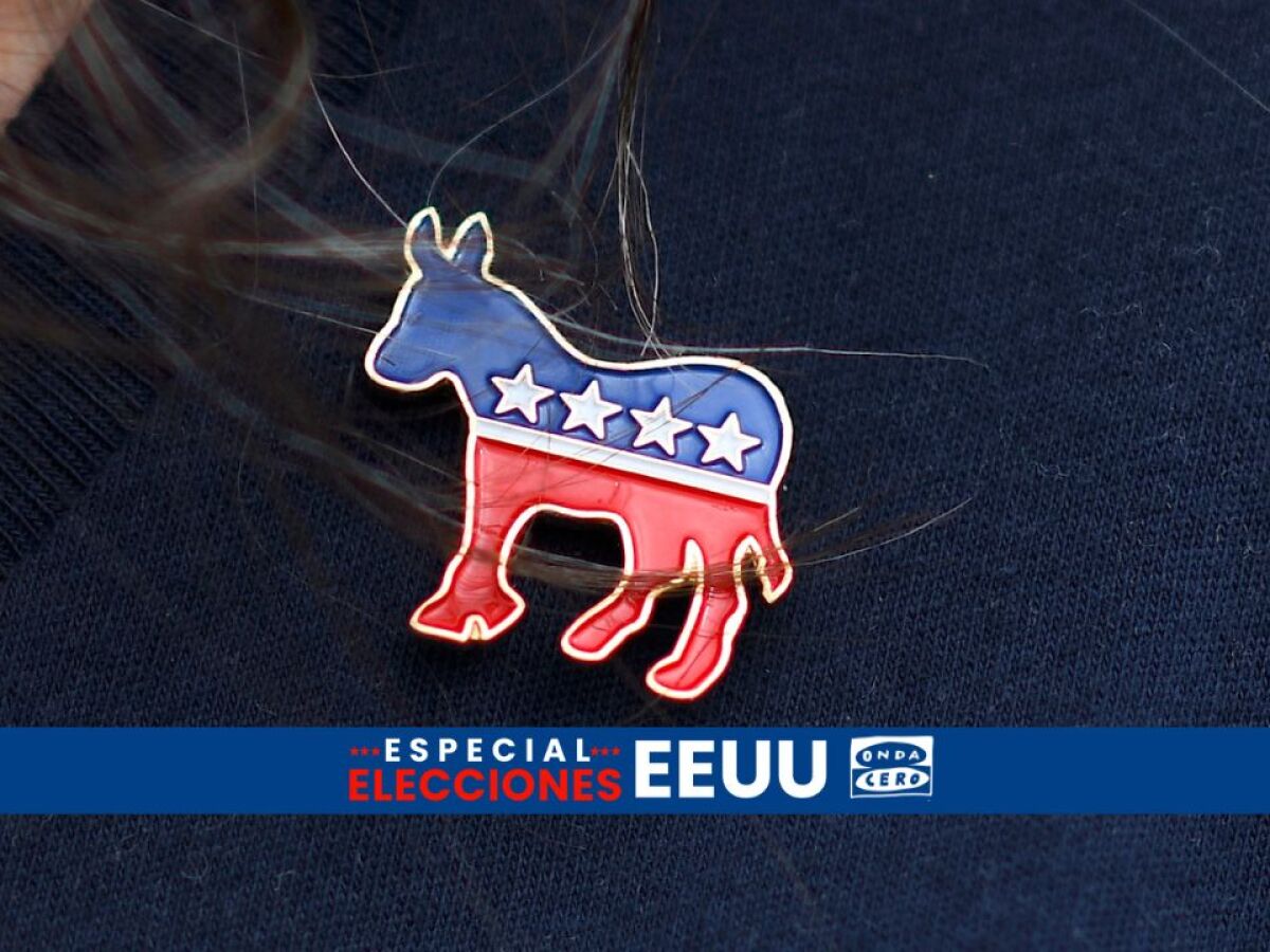 Simbolo Democrata Voters Go To The Polls In High Stakes Wisconsin And