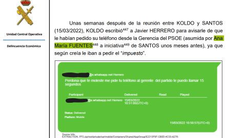 Ana María Fuentes, la socialista que aparece en el informe de la UCO a ...