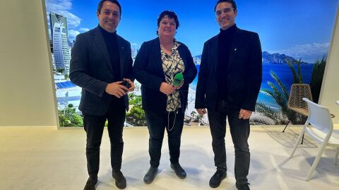 Jordi Bruixola presidente del Benidorm CF y Victor Oñate Vicepresidente ...